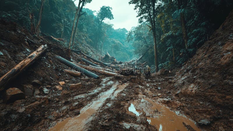 Intense Rainfall Triggering Landslides in a Dense Rainforest ...
