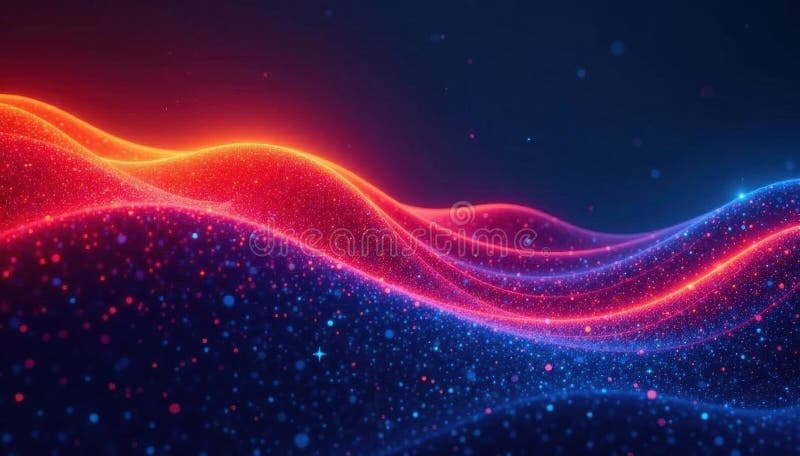 Intense Red, Blue, Yellow Gradient Wave Dark Noise Texture, Abstract ...