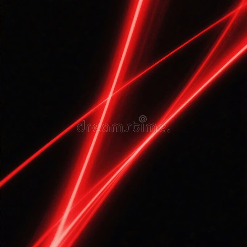 Intense Red Laser Beams Crossing Dynamic Light Show Abstract Art Stock ...