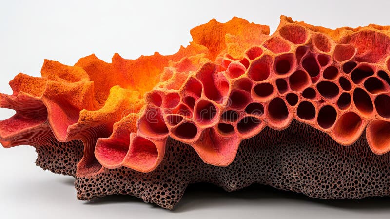 Intense Red-orange Texture Layering, Heat Building in Form . Stock ...