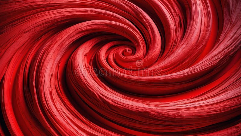 Intense Red Swirls Create Hypnotic Pattern, Resembling Vortex of ...