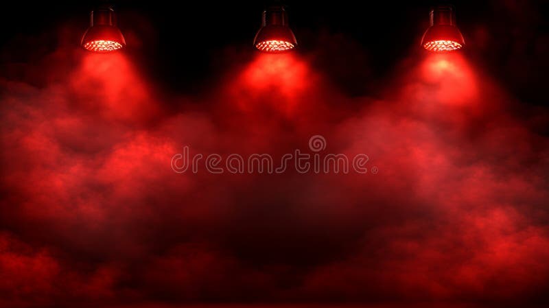 Intense Red Textured Spotlight Stage Layout, WWE-Styled Edged ...
