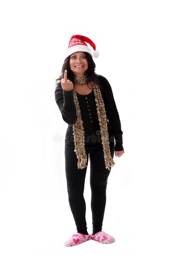 Intense santa stock image. Image of naughty, christmas - 14732853