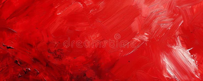 Intense Scarlet Abstract Background with Bold Brush Strokes and ...
