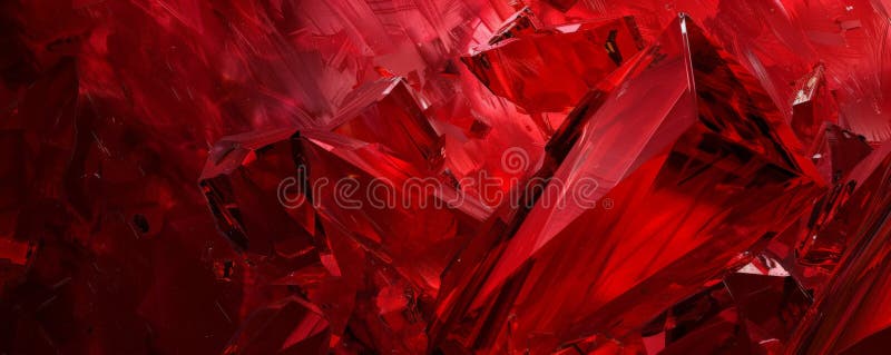 Intense Scarlet Abstract Background with Jagged, Angular Shapes and ...