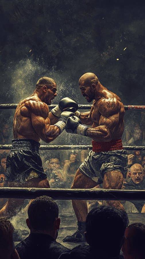 Fight for Identity: an Intense Scene of Two Fighters Battling for Their ...