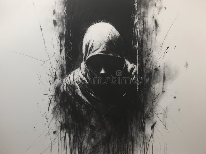 Haunting Charcoal Drawings of Faces with Dark, Introspective ...