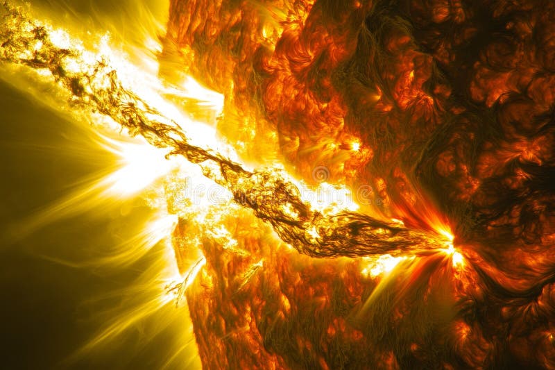 An Intense Solar Flare Explosion is Occurring on the Surface of the Sun ...