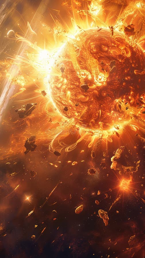 Intense Solar Flare with Powerful Plasma Bursts and Fiery Explosions on ...