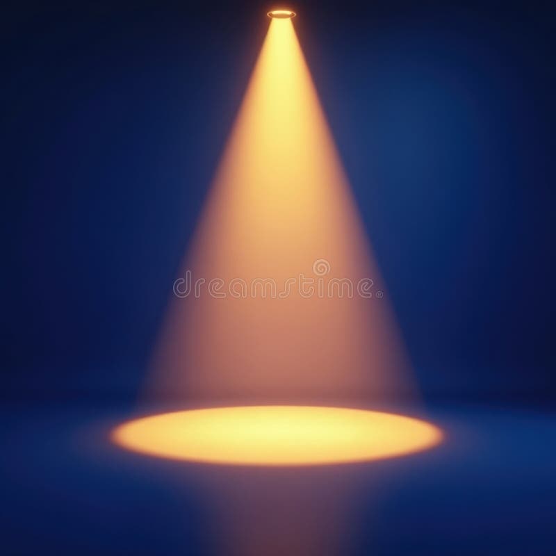 Intense Spotlight Beams Pierce Royal Blue Backdrop, Cosmic, Focus Stock ...