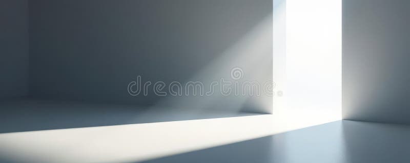 Intense Spotlight, Stark Shadows, Minimalist White Space, Graphic ...