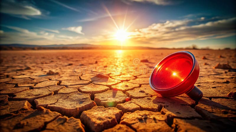 Intense Sunlight Reflects Off a Red Reflector a Documentary Photography ...