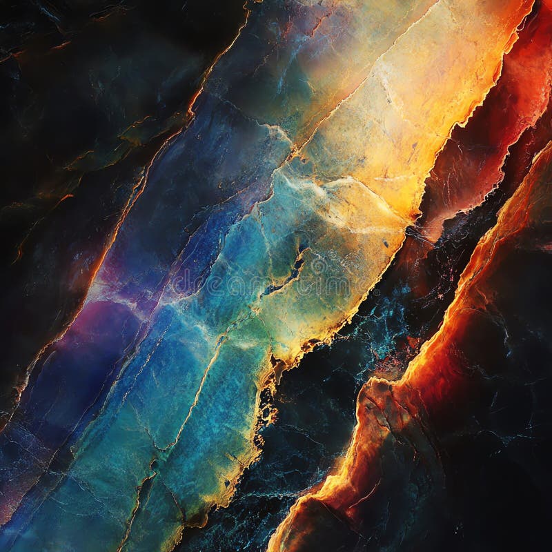 Stunning Abstract Marble Texture with Vibrant Colors Stock Illustration ...