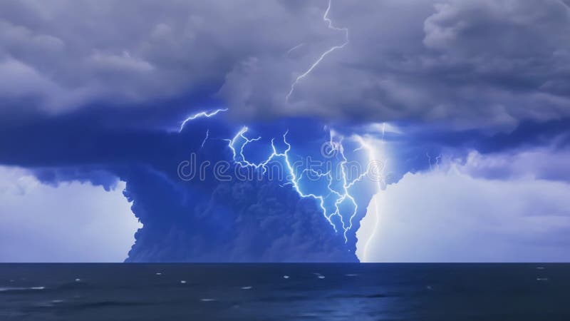 Intense Thunderstorm and Approaching Typhoon Create Dramatic Cloud ...