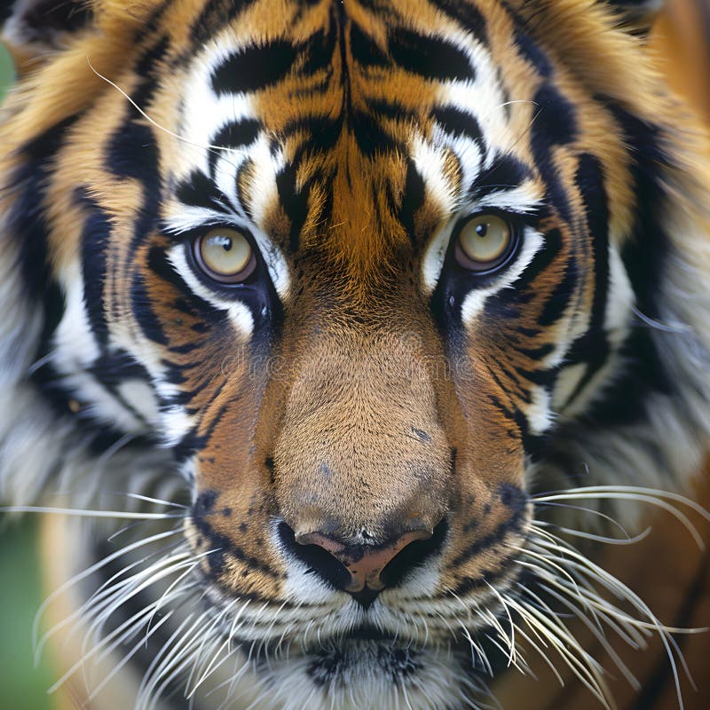 Intense Tiger Staring with Piercing Eyes Close Up Stock Image - Image ...