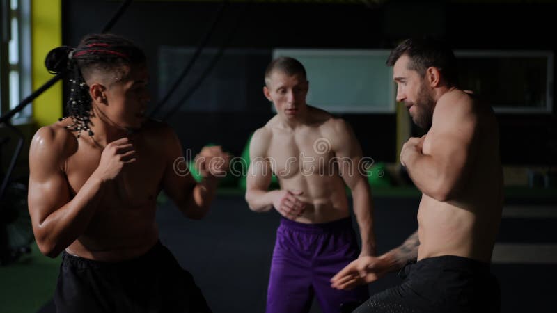 An Intense Training Session Watch Martial Arts Techniques in Dynamic ...