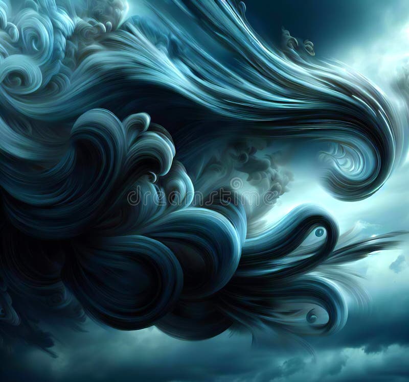 Abstract Concept Wind Turbulence Stock Illustration - Illustration of ...