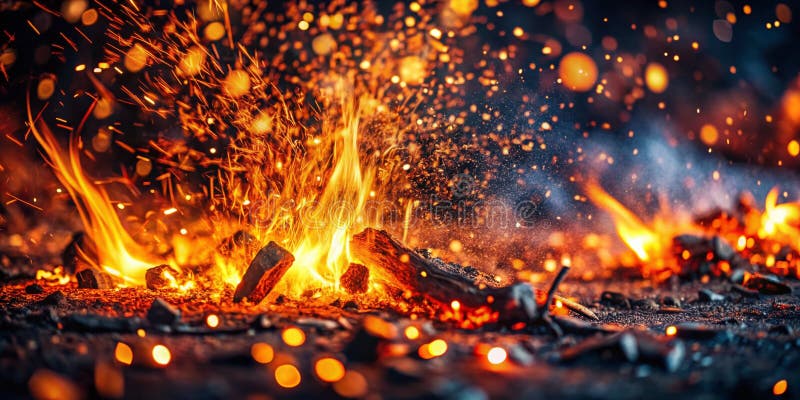 Intense Urban Exploration Photography Dramatic Fire Particles and ...