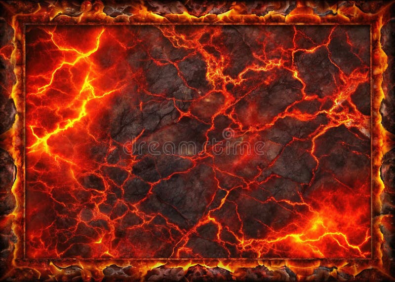 Intense Volcanic Lava Rock Texture a Dramatic Red and Black Marbled ...