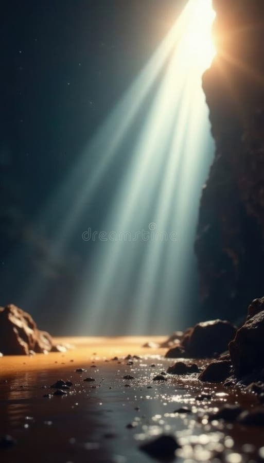 Intense, White Light Flares Radiating Outwards, Blurred Edges, Light ...