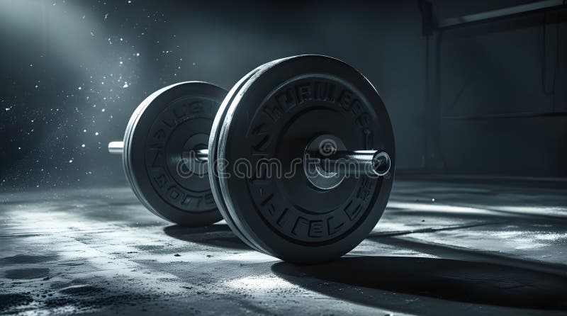 Intense Workout Concept with Heavy Dumbbell Stock Image - Image of ...