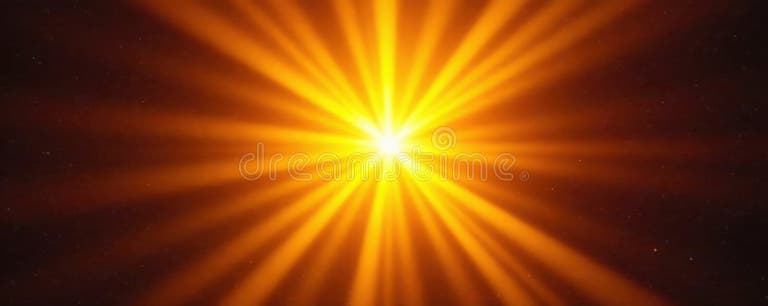 Intense Yellow Sunburst, Sharp Points, Bright Center , Sharp, Shine ...