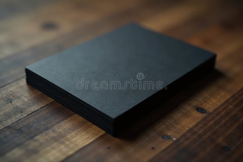 Intensely Black Cardstock Fine Grain Visible Depth Dark Background ...