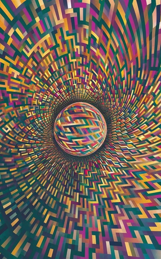 Colorful Autostereogram Pattern Stock Illustrations – 5 Colorful ...