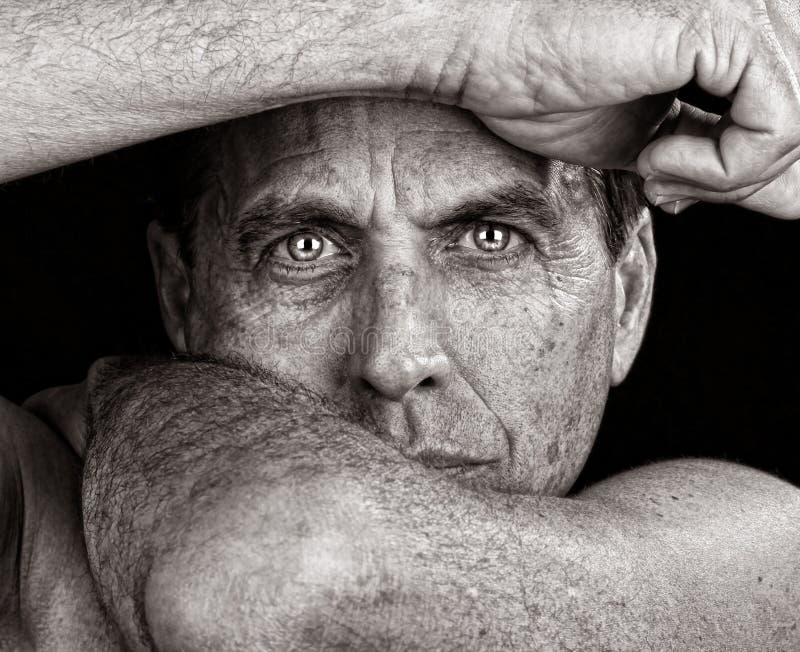 Intensity stock image. Image of portrait, white, close - 19165085