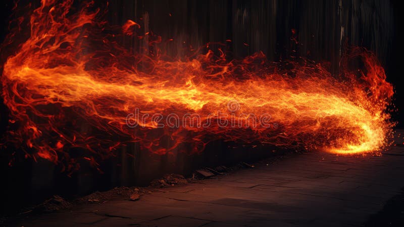 Intensity bullet with fire stock illustration. Illustration of speed ...