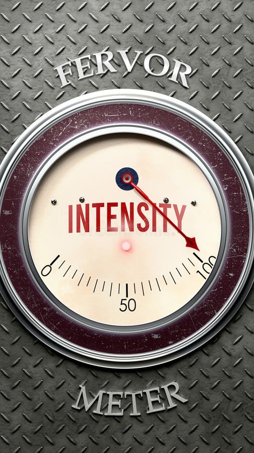 Intensity and Fervor that is Hitting a Full Scale, Showing a Very High ...