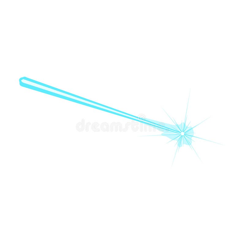 Focus Laser Beam Cartoon Vector Illustration Stock Illustration ...