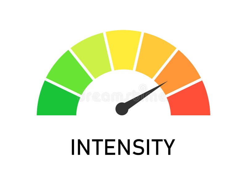 Intensity Meter Isolated Vector Illustration Stock Vector ...
