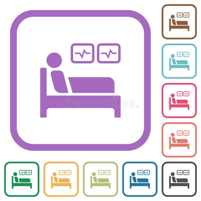Inpatient simple icons stock vector. Illustration of regeneration ...