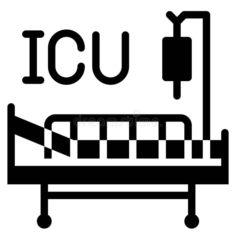 Intensive Care Unit Vector Illustration, Flat Style Icon Stock Vector ...