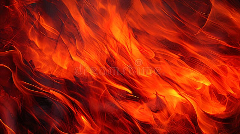 Intensive Texture of Fire Lines with Hot Red Reflections Stock ...