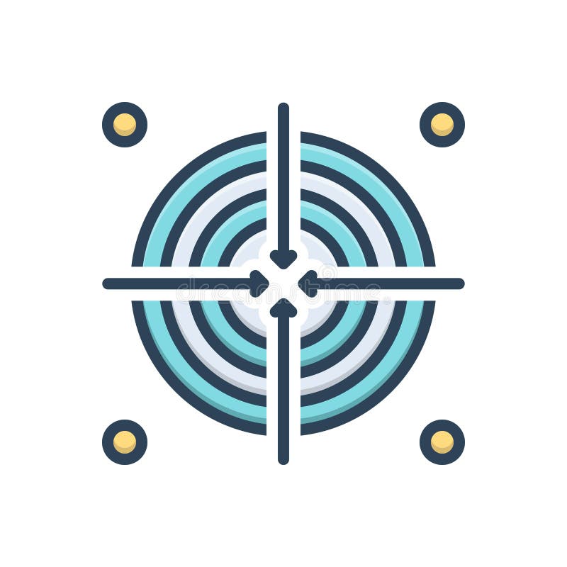 Color Illustration Icon for Intent, Aim and Set Stock Vector ...