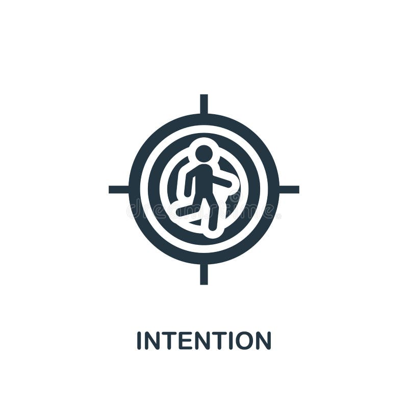 Intention Icon. Simple Element from Productivity Icons Collection Stock ...