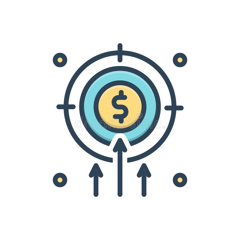 Color Illustration Icon for Intention, Motive and Volition Stock ...