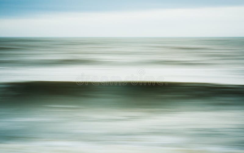 Intentional Camera Movement of Ocean Wave Stock Photo - Image of dreamy ...