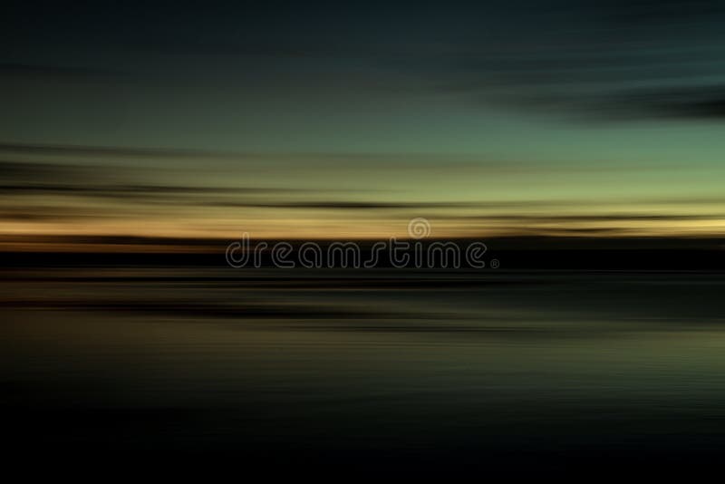 Intentional Camera Movement during Sunset on a Beach Stock Photo ...