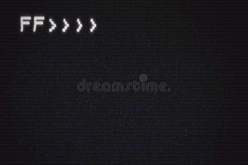 Bad TV VHS fast forward stock image. Image of playing - 251067251