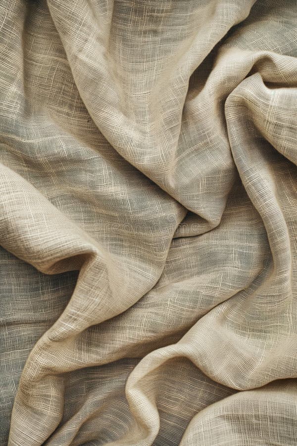 Close-up View of Light Beige Fabric with Subtle Texture. Intentionally ...