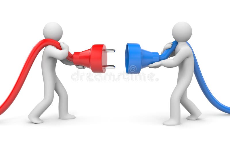 Intento De La Gente a Conectar Stock de ilustración - Ilustración de ...