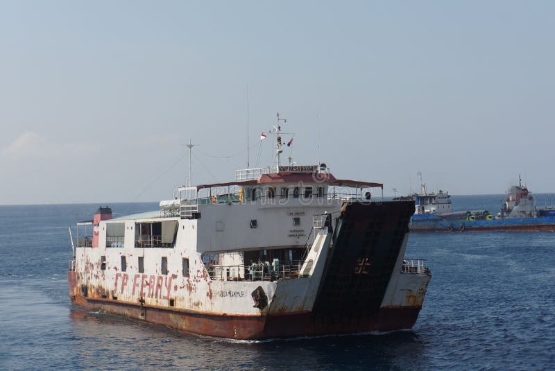 Inter-island ferry editorial stock image. Image of bali - 45338024