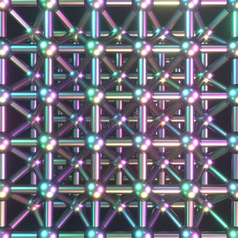 Inter-locked Sphere, Molecule Style for Design Texture, Background. 3D ...