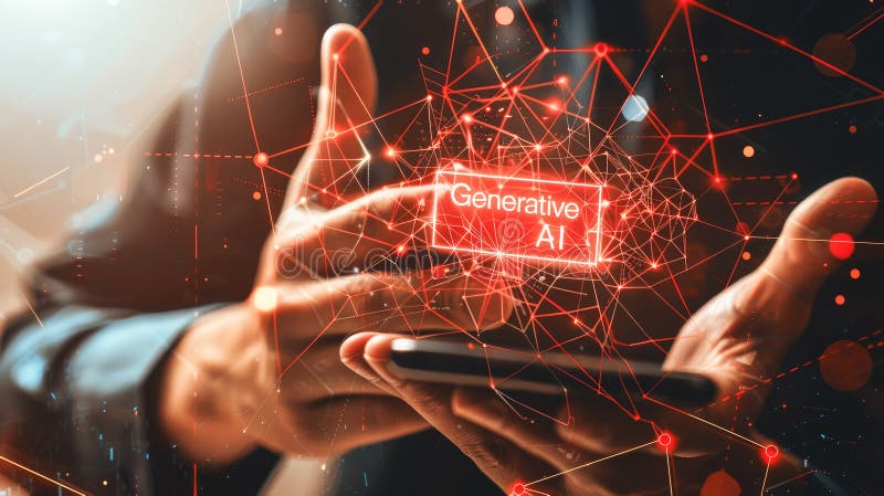 Interact with AI Artificial Intelligence Brain Processor Generative AI ...