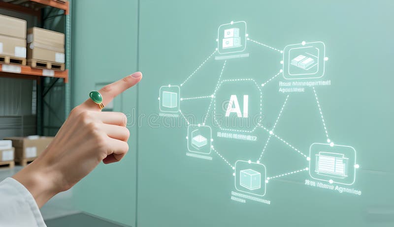 Interacting with an AI Network: Future of Integration Stock Footage ...