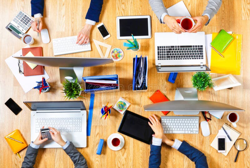 Interacting As Team for Better Results . Mixed Media Stock Photo ...