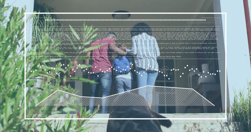 Interacting with Data Processing Animation Overlay, Group of People ...